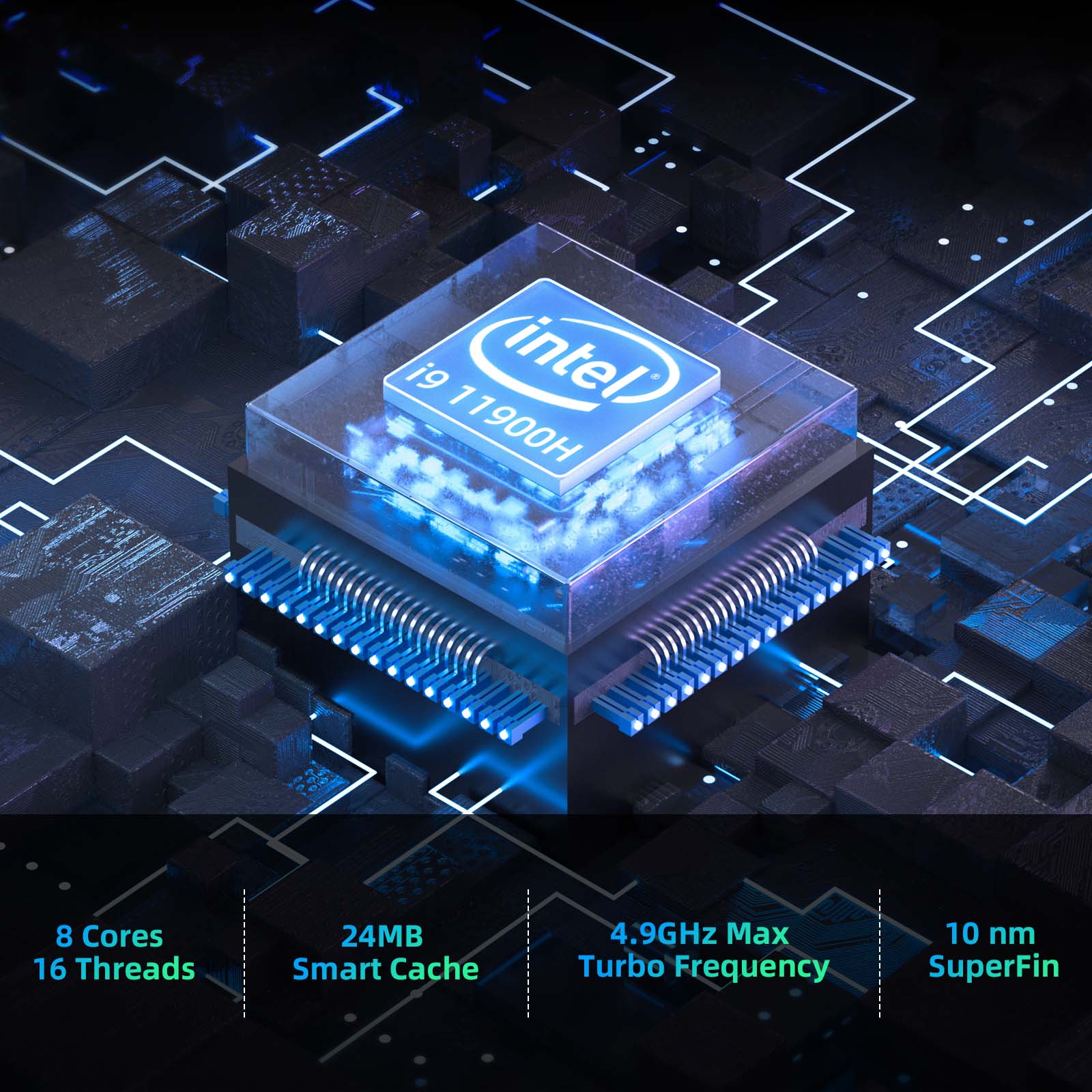 AWOW Mini PC MGi9 - Intel Core i9-11900H