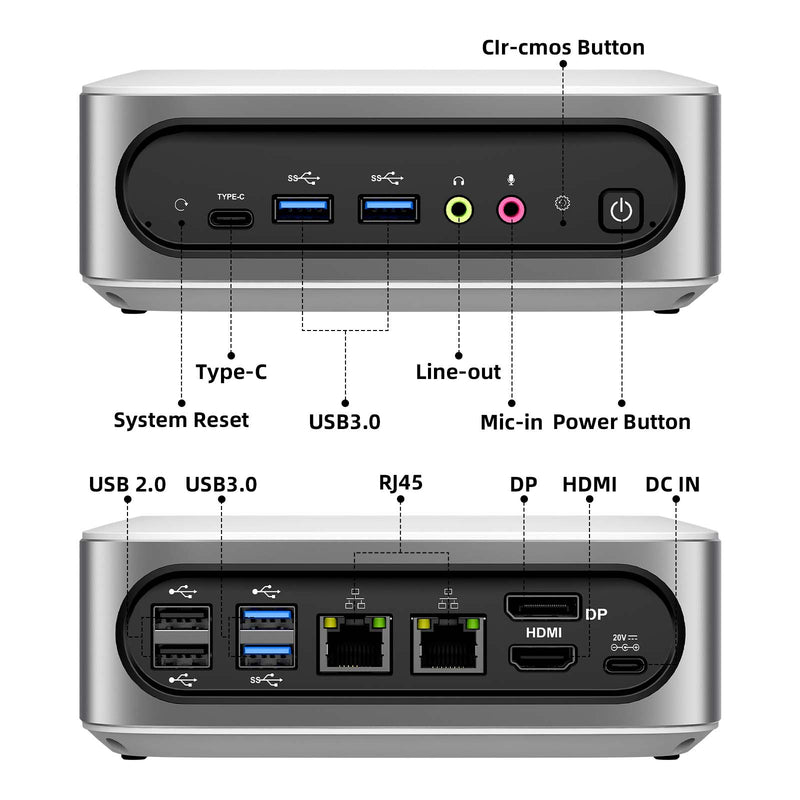 AWOW Mini PC MGi9 - Intel Core i9-11900H